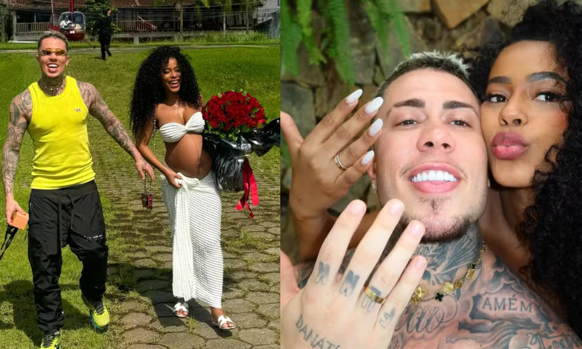 À espera do bebê, MC Daniel e Lorena Maria anunciam noivado; vídeo ...